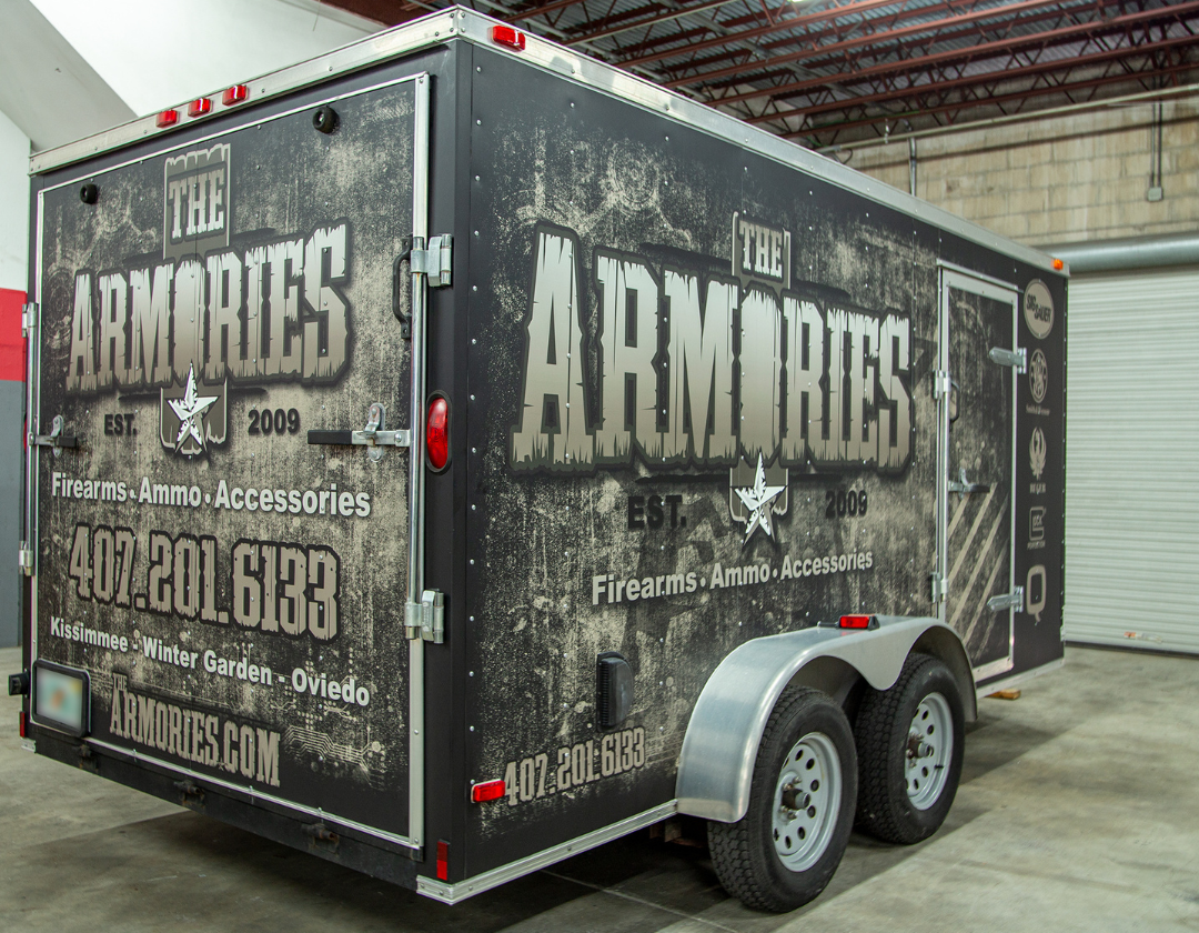 Custom Trailer Wraps | Full Vinyl Enclosed Trailer Graphics